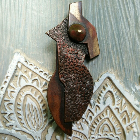 Artisan made | Jewelry | Textured Brutalist Nude Torso Steampunk Brooch ...